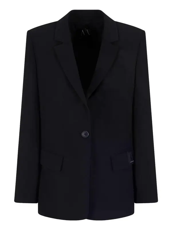 Armani Exchange Single-breasted Blazer - Black