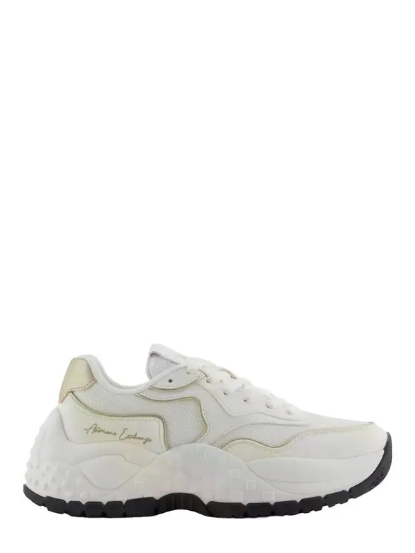 Armani Exchange Logo Sneakers - White