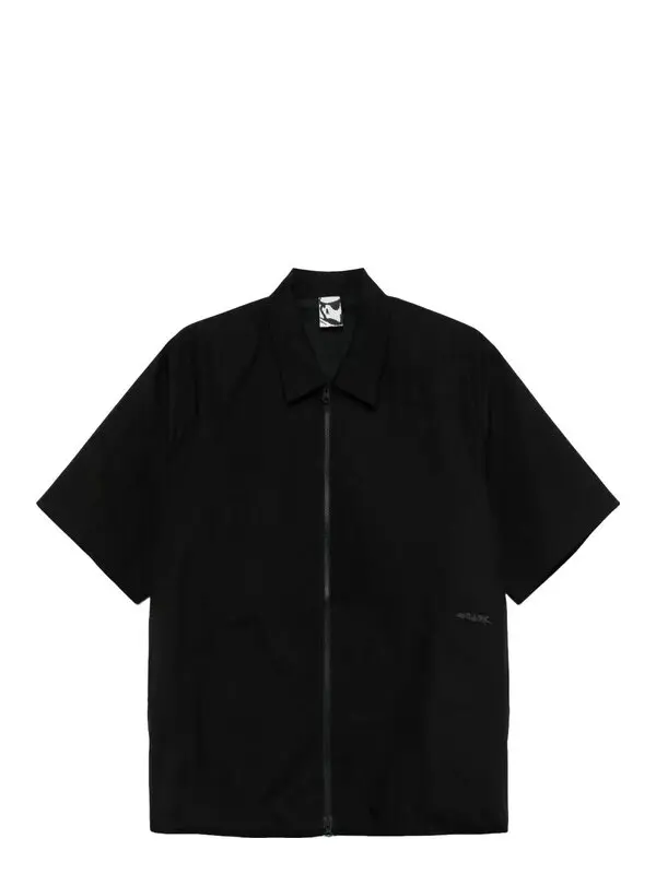 GR10K Poplin Zipped Shirt - Black