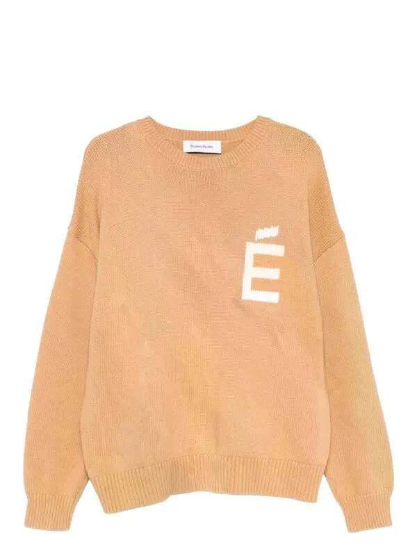 ÉTUDES STUDIO Round-neck Cotton Sweater - Neutrals