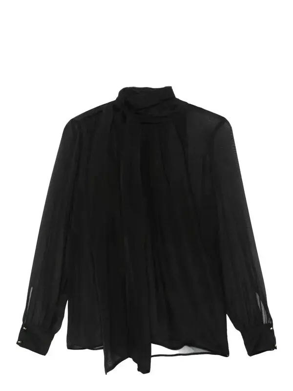 Elisabetta Franchi Tie-neck Blouse - Black