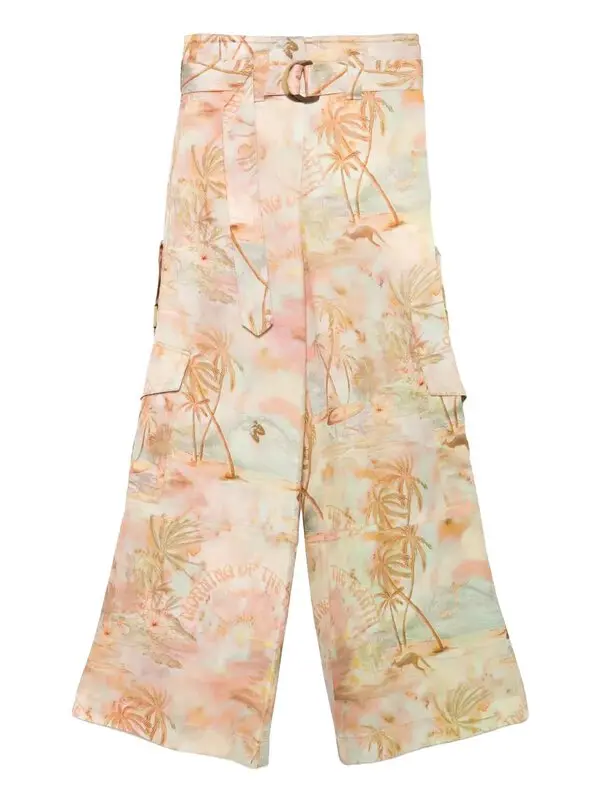 Zimmermann Illuminate Cargo Trousers - Orange