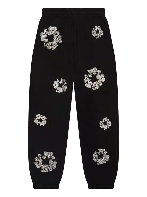 DENIM TEARS Swarovski Wreath Track Pants - Black