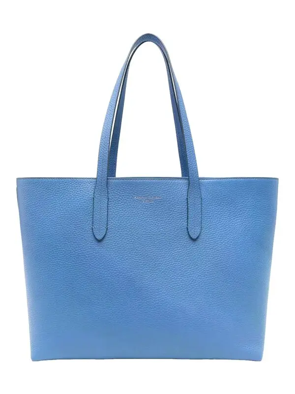 ASPINAL OF LONDON Zipped East West Tote Bag - Blue