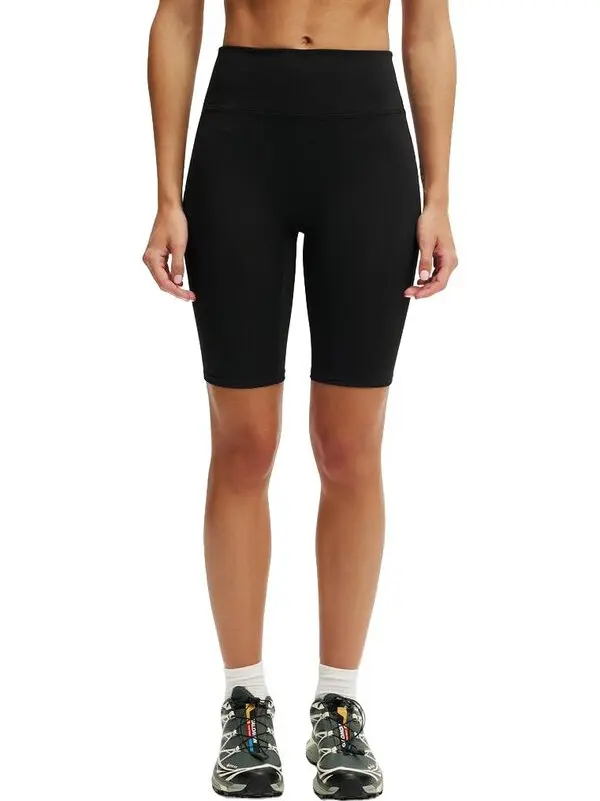 Cotton:on Active Bondi Everyday Mid-length Bike Shorts - Black