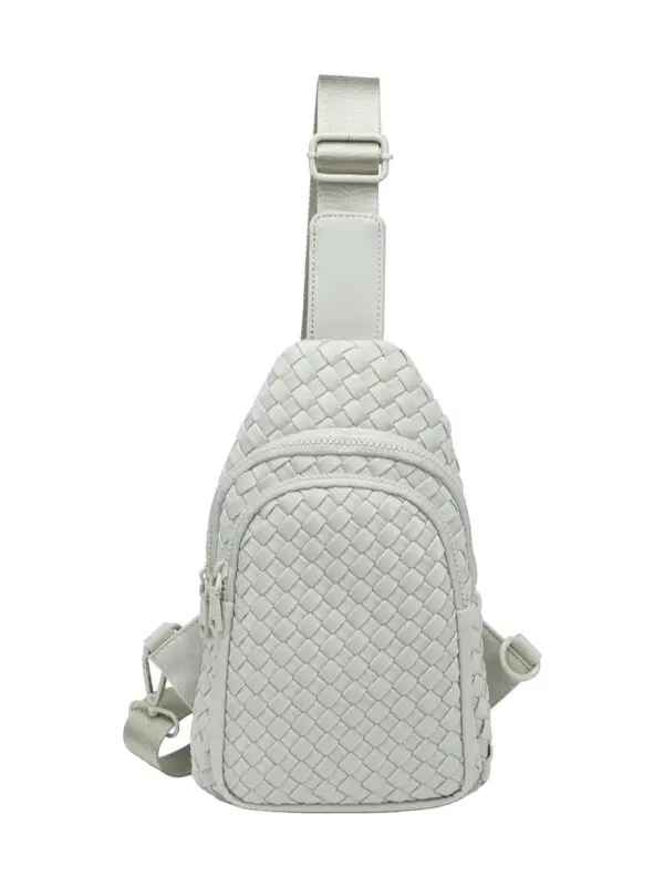 SOL AND SELENE Beyond The Horizon Woven Neoprene Sling Backpack - Sage