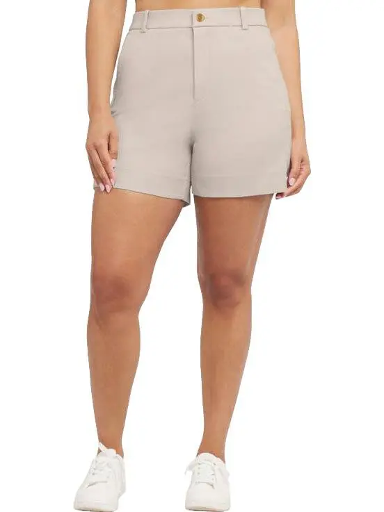 Spanx Super Smooth™ Stretch Twill Shorts - Bone