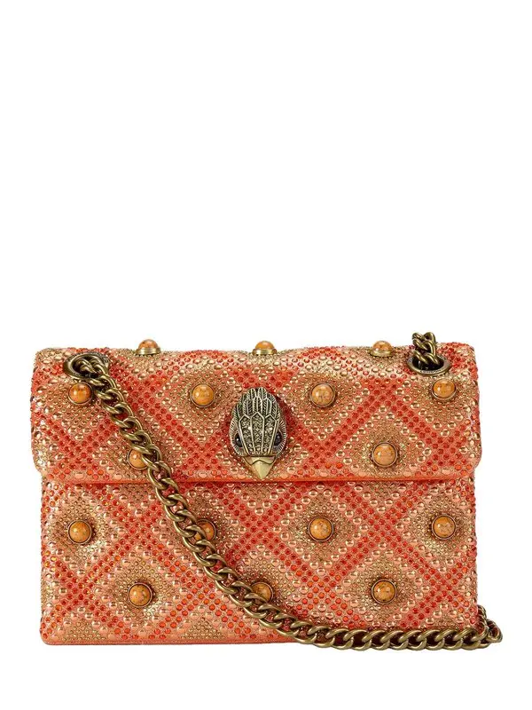 Kurt Geiger Mini Kensington Jewel Crossbody Bag - Open Red