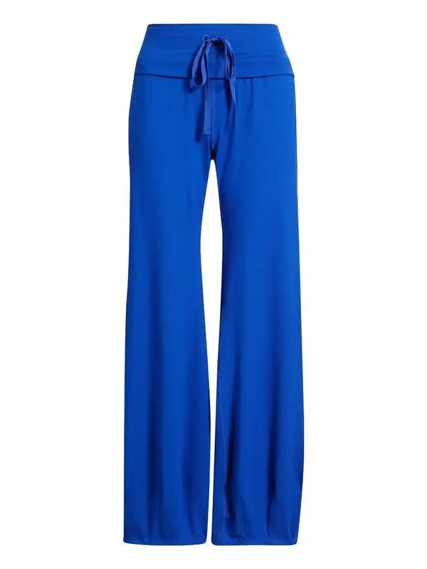 Free People Quick Step Drawstring Flare Pants - Electric Shock