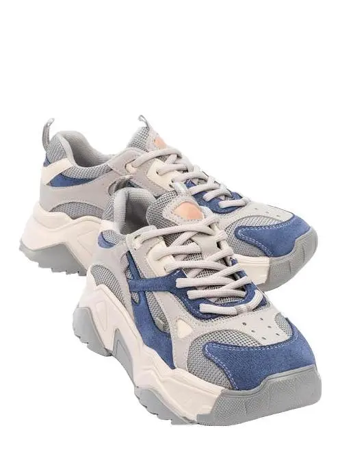 PROLOGUE SHOES Loretta Platform Sneakers - Blue