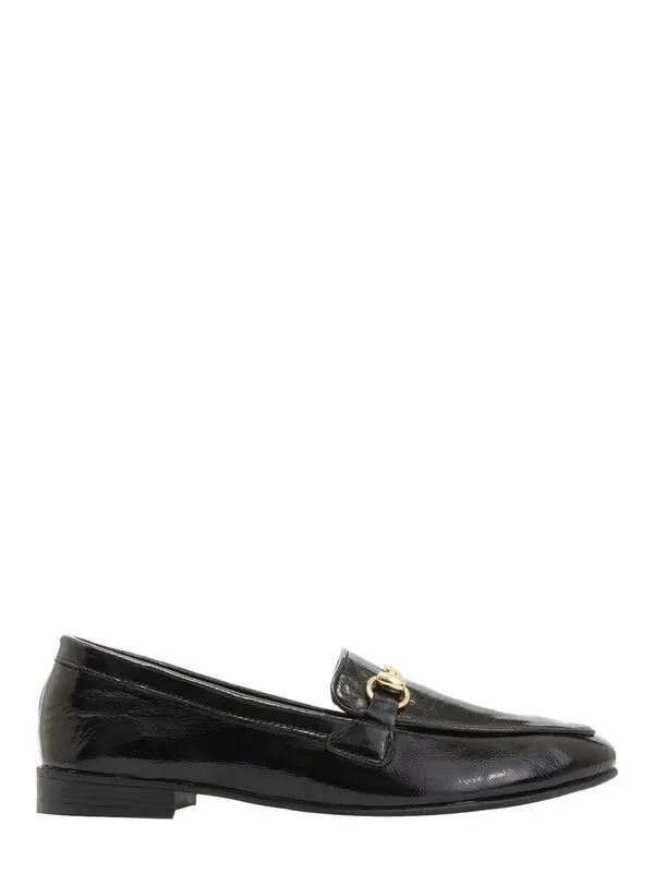 FOREVER & ALWAYS SHOES Rory Leather Loafer - Black Patent Leather