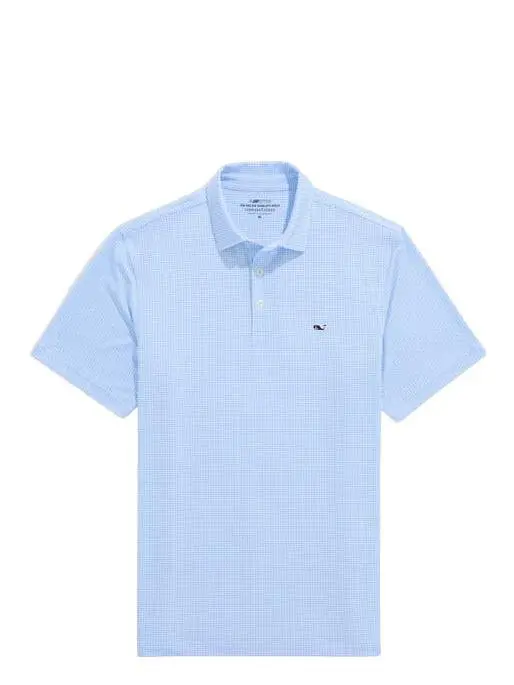Vineyard Vines Sankaty Performance Polo - Anchors Blue Depth