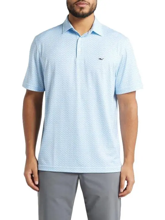Vineyard Vines Sankaty Performance Polo - Bonefish Jake Blue