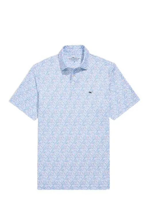 Vineyard Vines Sankaty Performance Polo - Mai Tai Toss - White