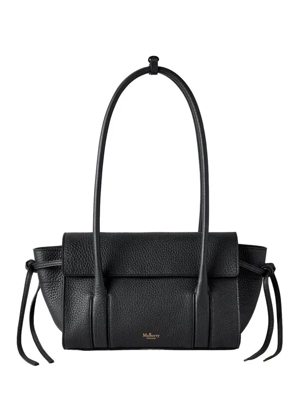 Mulberry Mini Soft Bayswater Grained Leather Satchel - Black