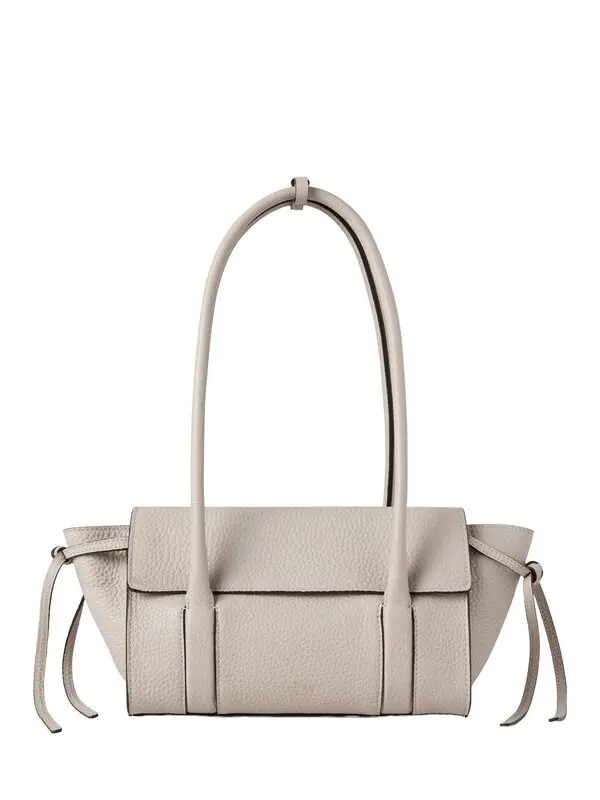 Mulberry Mini Soft Bayswater Grained Leather Satchel - Chalk