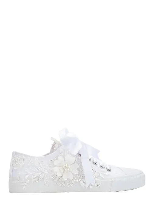 FOREVER & ALWAYS SHOES Peyton Bridal Sneakers - White