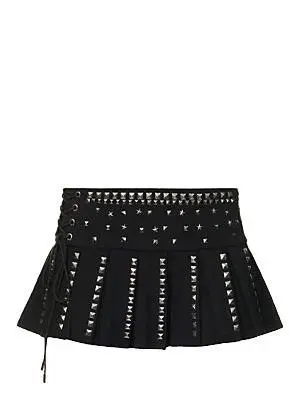 JADED LONDON Onyx Studded Mini Skirt - Black