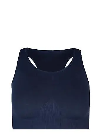 Sweaty Betty Stamina Seamless Stretch-woven Sports Bra - Navy Blue