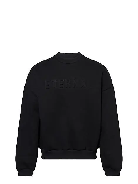 Fear Of God Eternal Cotton-blend Sweatshirt - Black