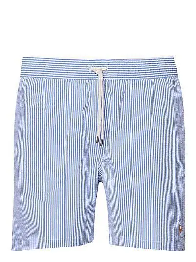Ralph Lauren Striped Swim Shorts - Cruise Royal Seersucker
