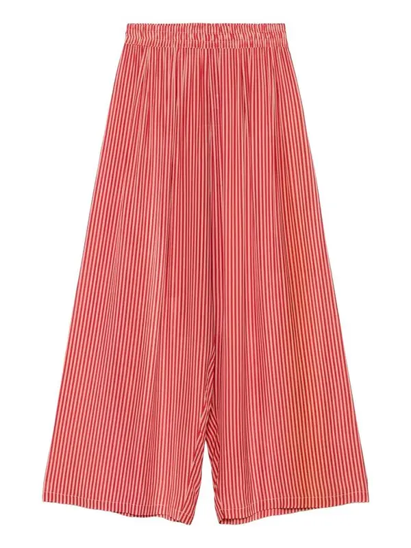MERCI Striped Trousers - Red
