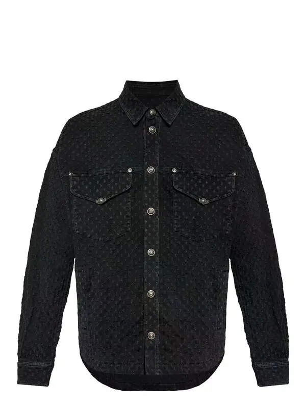Versace Denim Shirt Jacket - Black