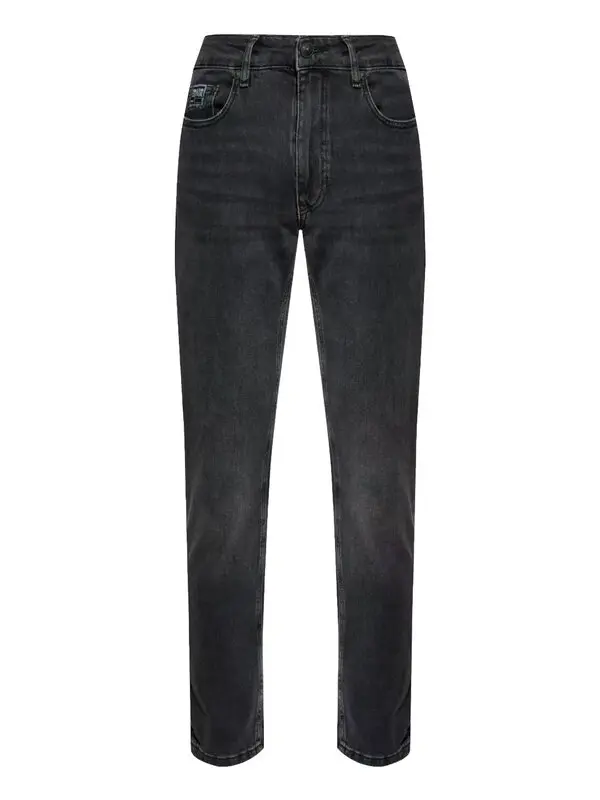 Versace Cropped Jeans - Black