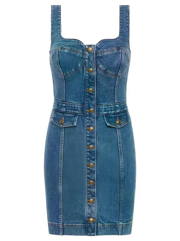 Rebecca Vallance Sleeveless Mini Dress - Blue
