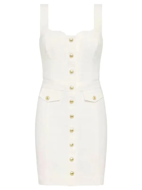 Rebecca Vallance Aviator Mini Dress - White