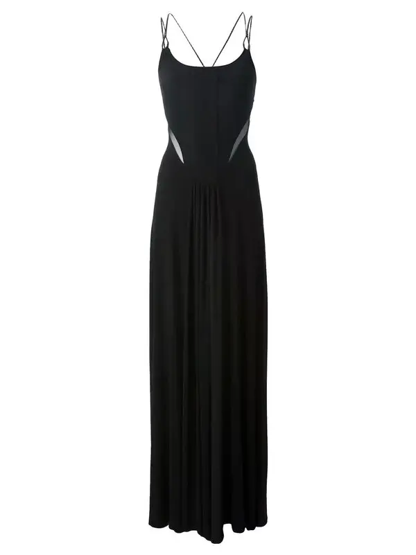 Ralph Lauren Spaghetti Strap Maxi Dress - Black