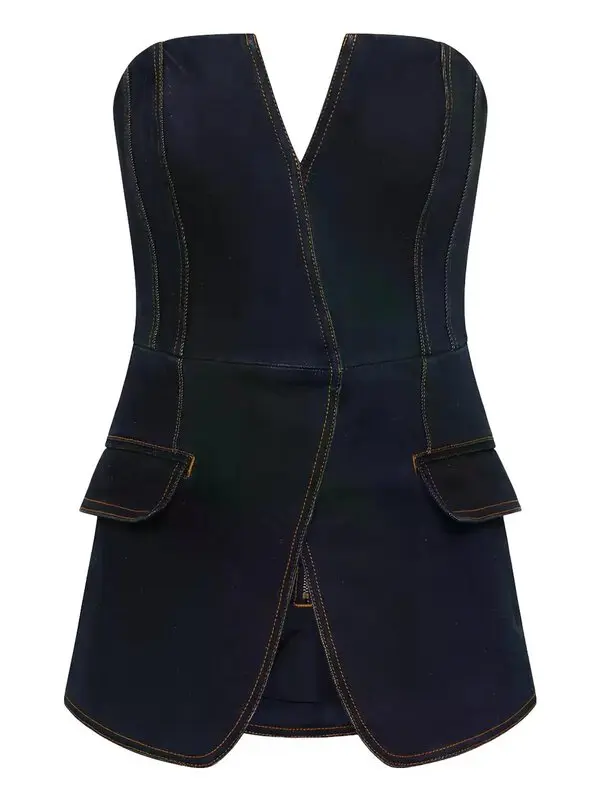 Rebecca Vallance Aviator Top - Blue