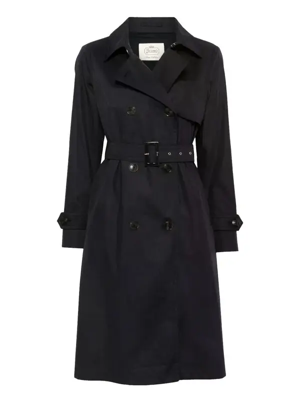 Herno Belted Trench Coat - Blue