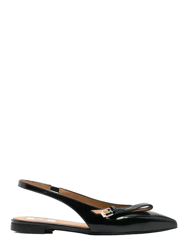 Moschino Decorative-buckle Slingback Pumps - Black