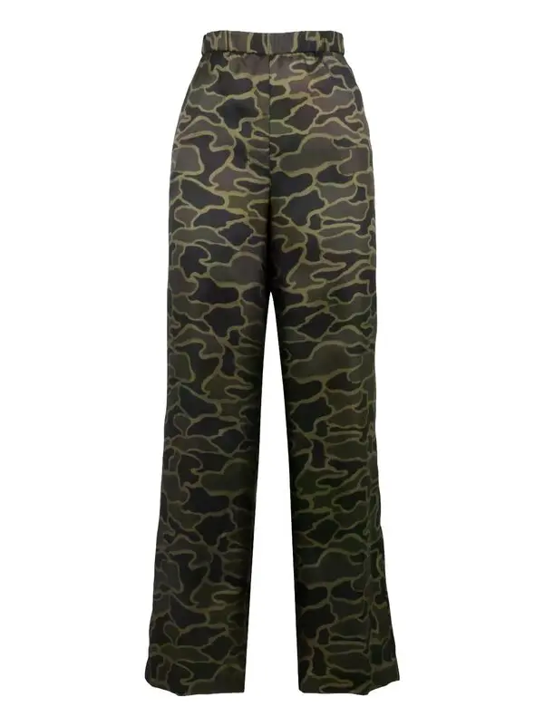 Aspesi Camouflage-pattern Trousers - Black