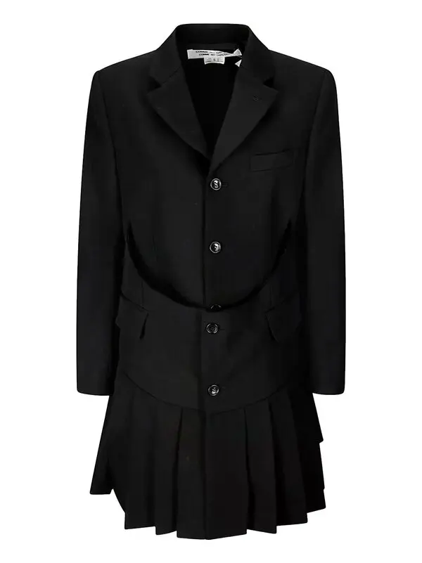 Comme Des Garçons Wool Coat - Black