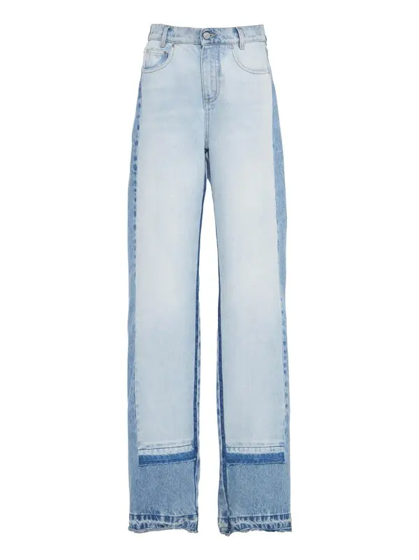 Stella McCartney Rigid High-rise Straight-leg Jeans - Light Wash