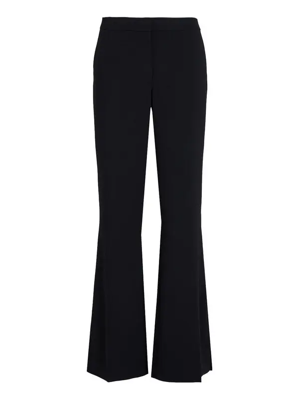 Stine Goya Crepe Flared Trousers - Black