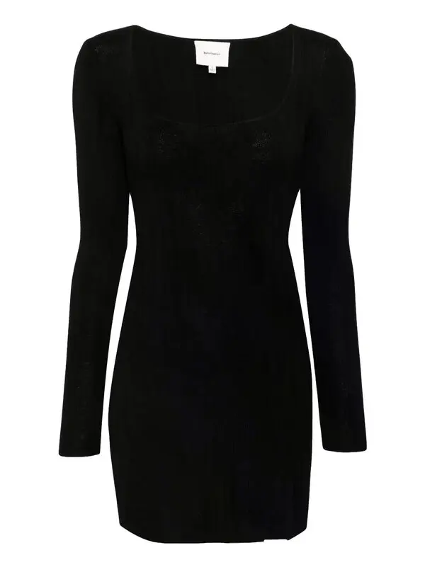 REFORMATION Nicole Knitted Dress - Black