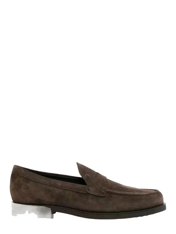 TOD'S Suede Loafers - Brown