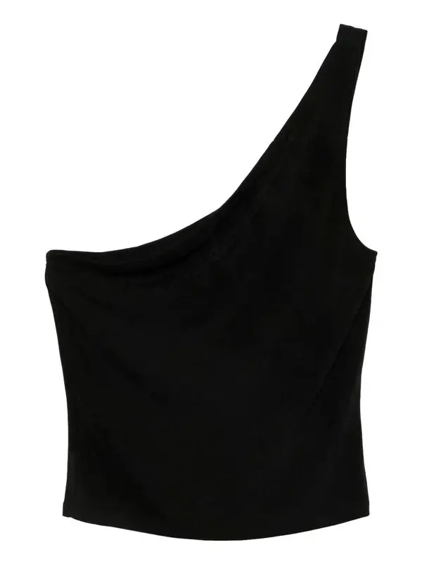REFORMATION Maddie One-shoulder Top - Black