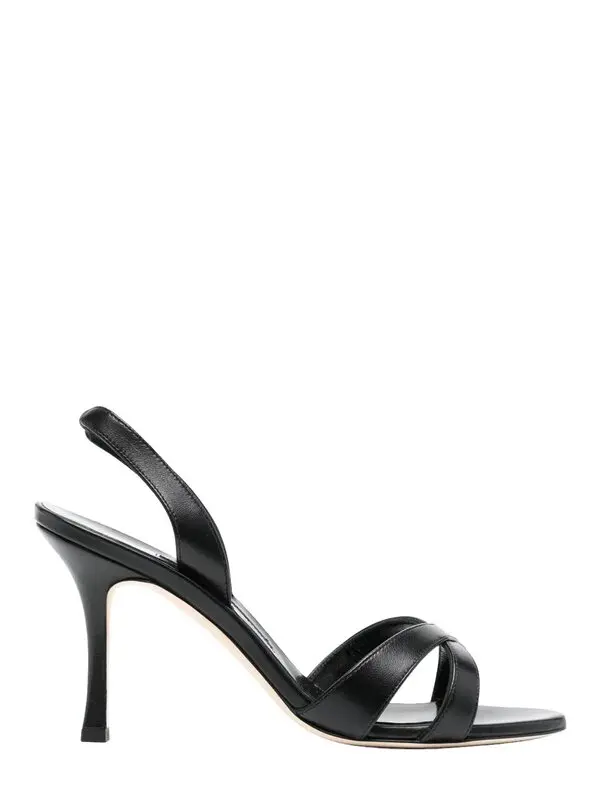 Manolo Blahnik 90mm Slingback Sandals - Black