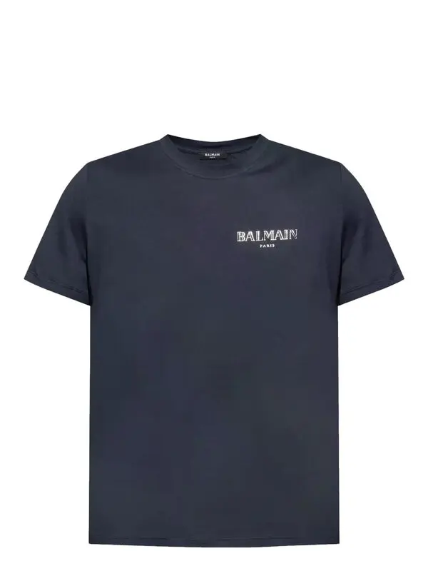 Balmain Logo-print T-shirt - Blue