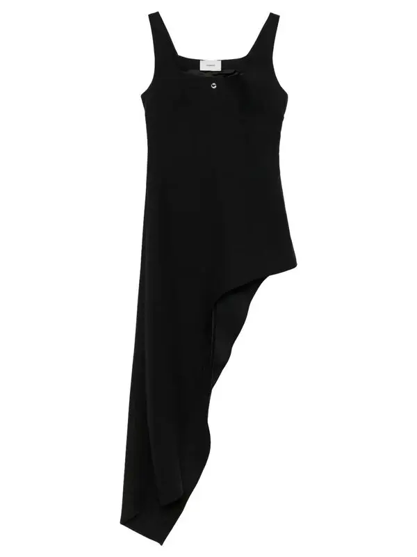 Coperni One-leg Tailored Midi Dress - Black