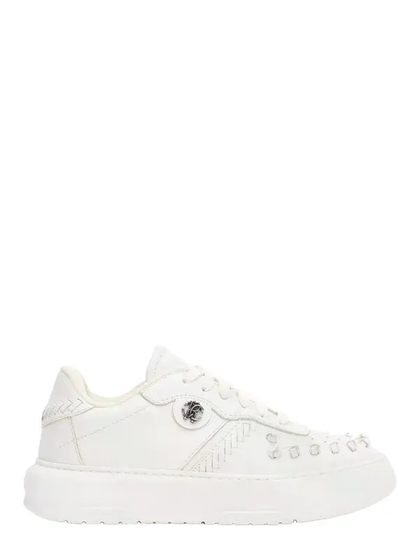 Roberto Cavalli Leather Sneakers - White