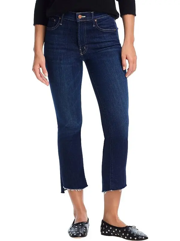MOTHER Petites Lil' Insider Cropped Jeans - Off Limits