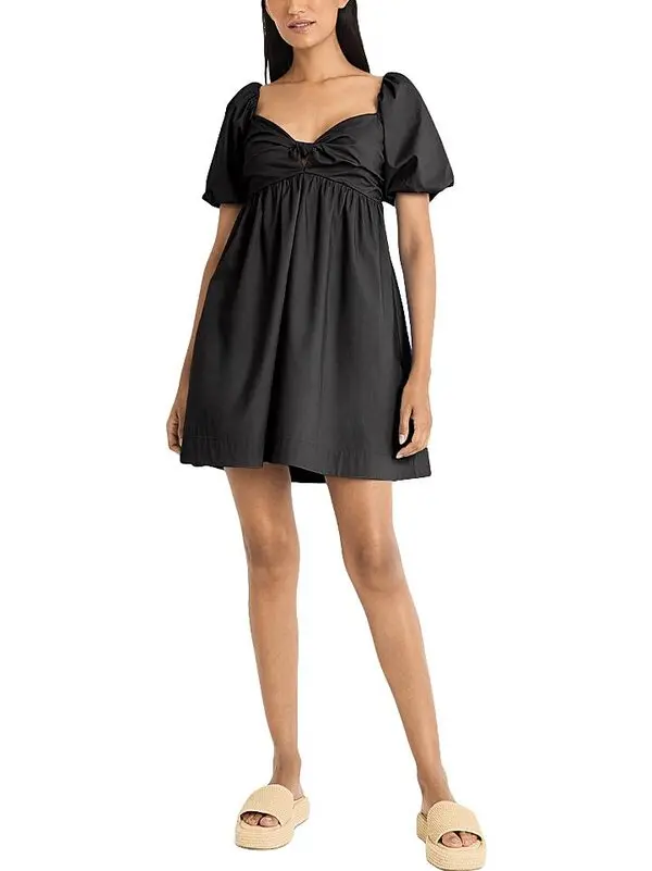 THE GOOD JOURNEY Short Poplin Dress - Black