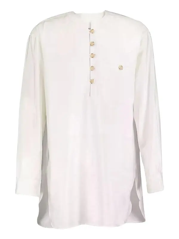 Commas Artist Tunic Shirt - White