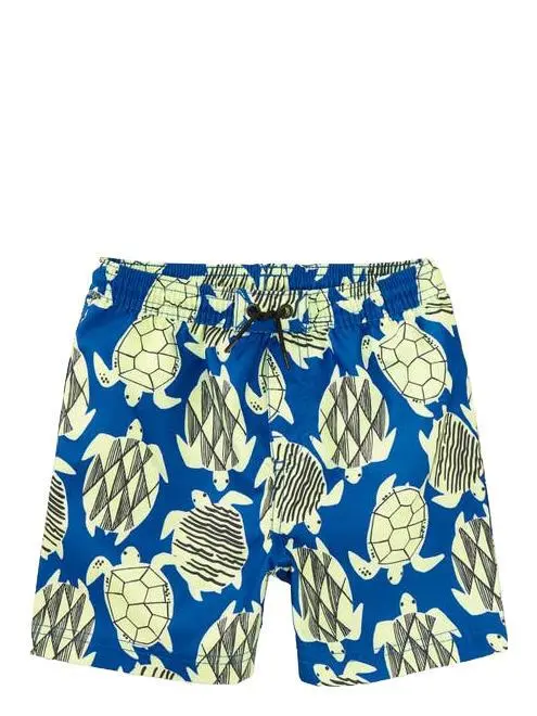 TEA COLLECTION Mid-length Swim Trunks 2.0 - Tiled Turtles