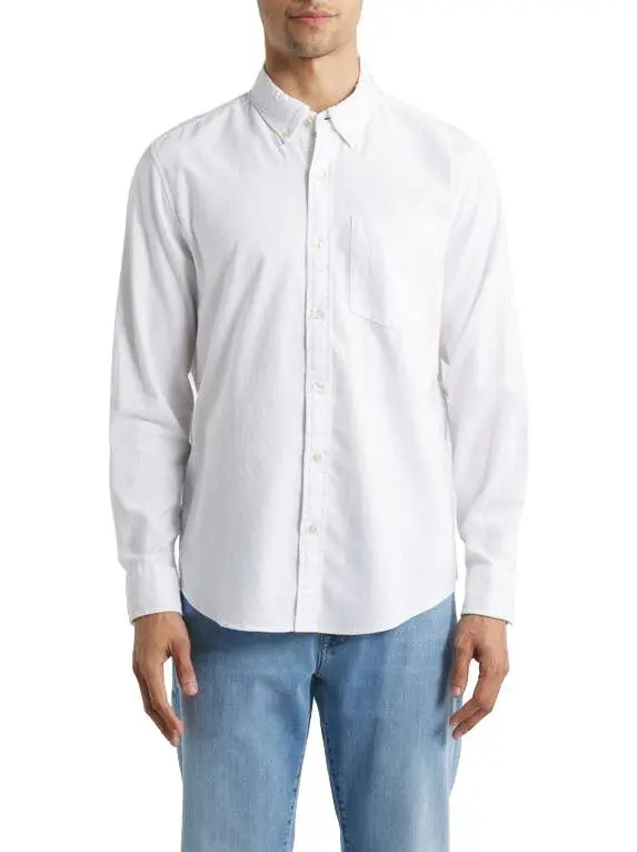 FAIR HARBOR Salty Oxford Dress Shirt - White